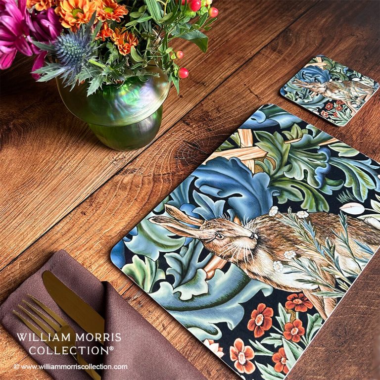 Set of 4 Forest Hare Placemats by William Morris Collection®