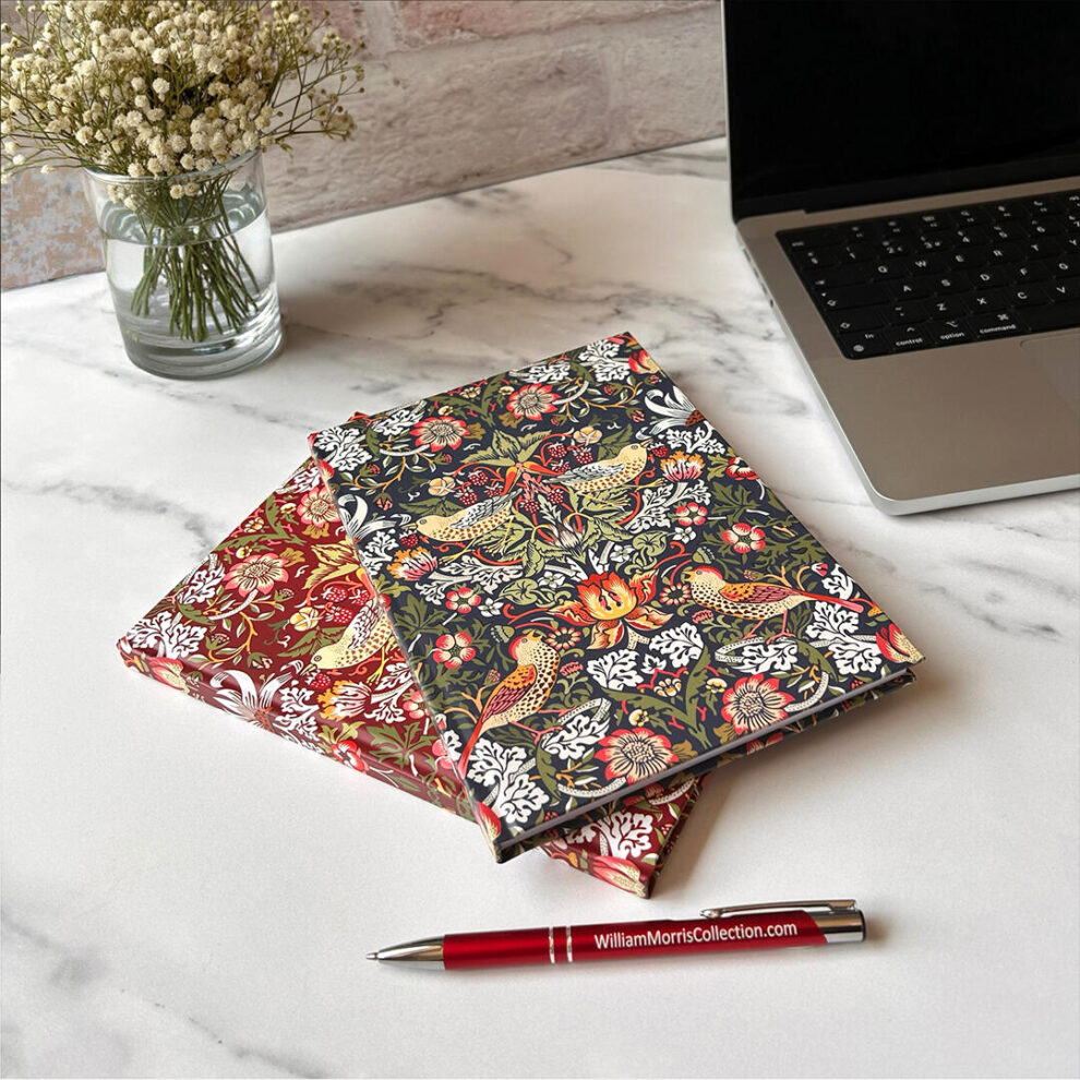 William Morris Collection® Strawberry Thief A5 Notebook